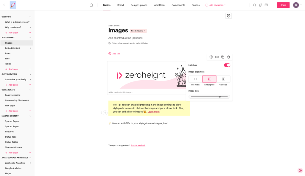 9 New Ways to Customize your Design System with zeroheight - Blog - zeroheight
